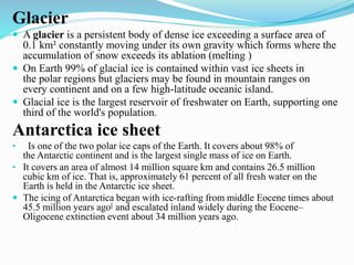 Evolution of biosphere and cryosphere | PPTX