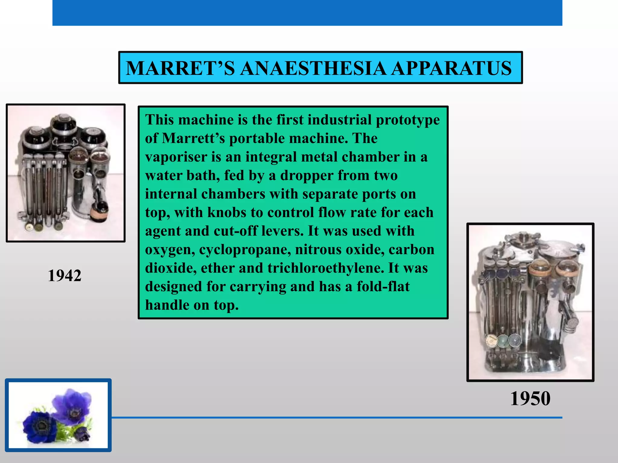 Evolution of Boyle's Anaesthesia apparatus | PPTX