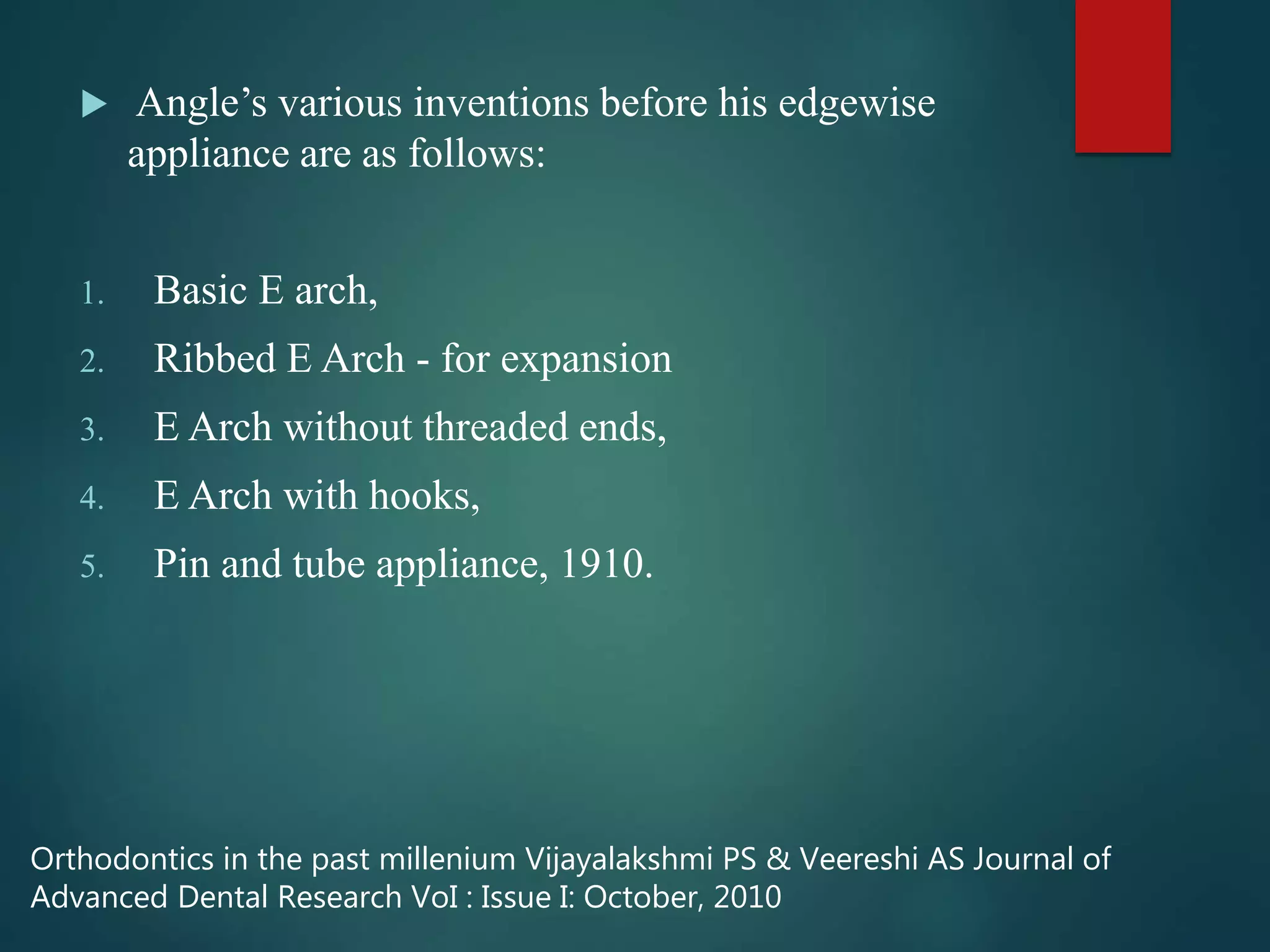 Evolution of brackets | PPTX