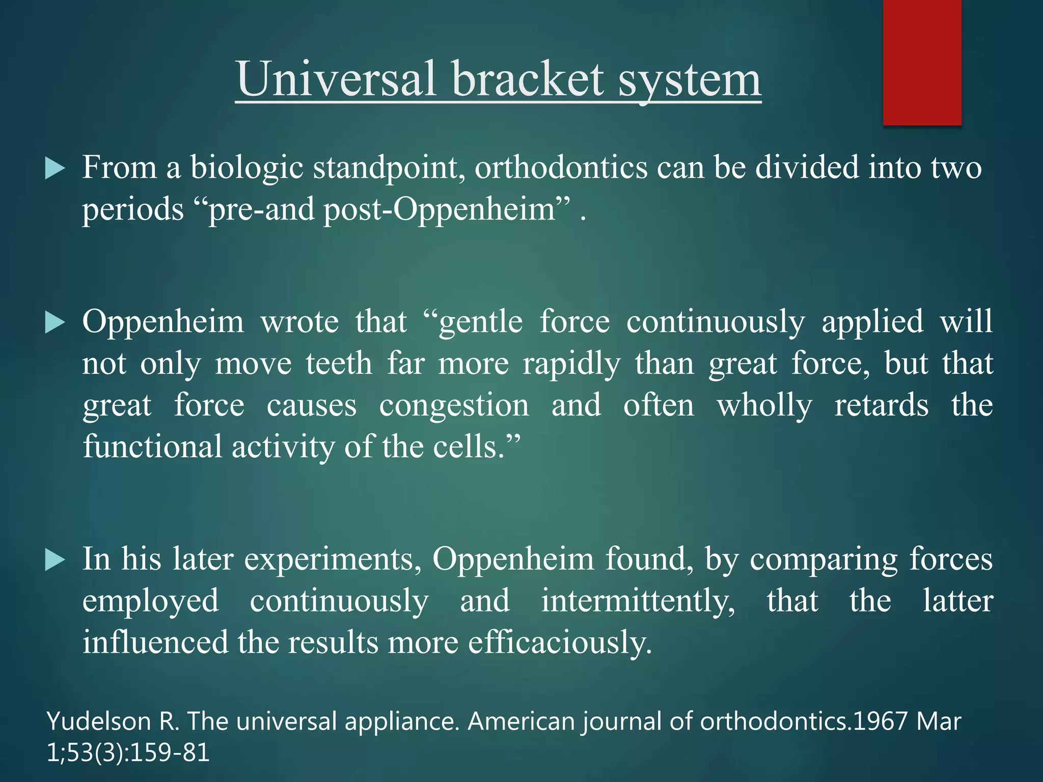 Evolution of brackets | PPTX