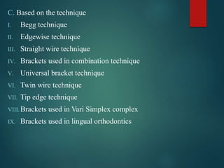 Evolution of brackets | PPTX
