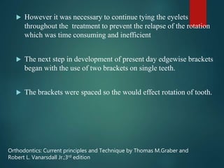 Evolution of brackets | PPTX