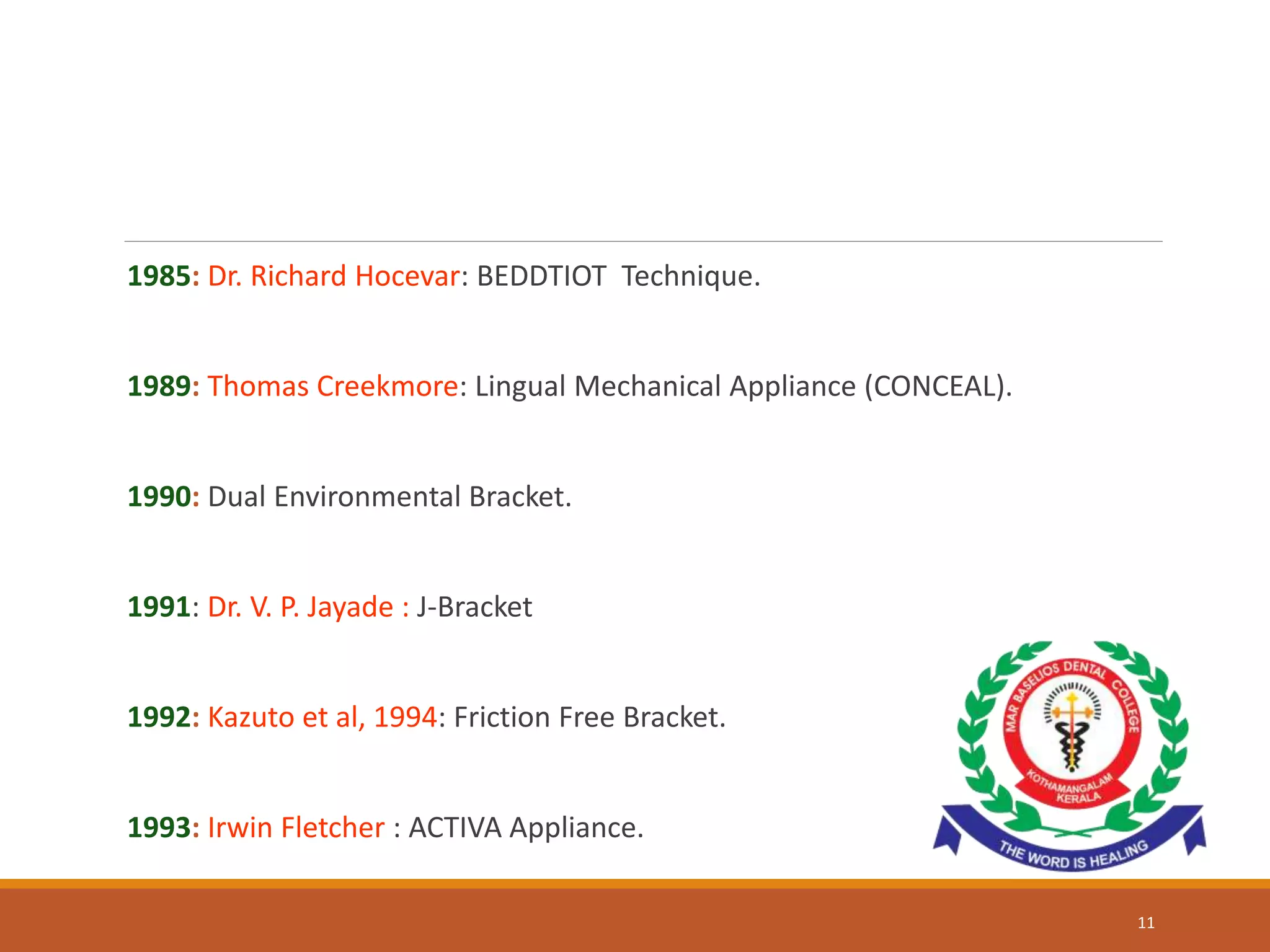 EVOLUTION OF BRACKETS.ppt