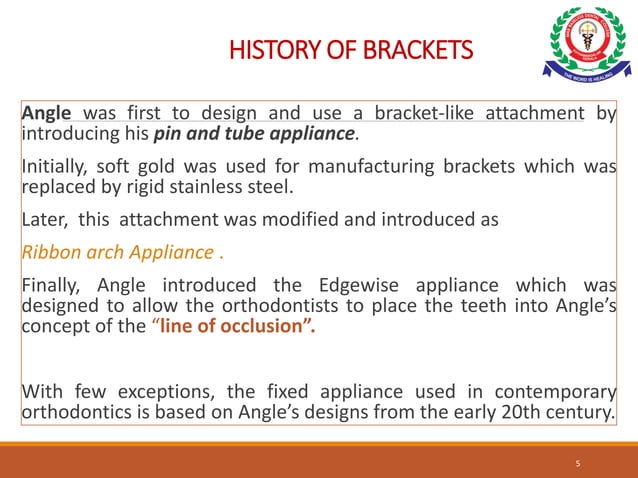 EVOLUTION OF BRACKETS.ppt