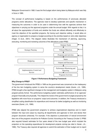 Evolution of budgeting system in malaysia (10 page) | PDF