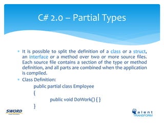 Evolution of c# - by K.Jegan | PPT