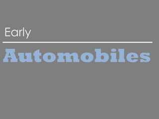Evolution Of Cars | PDF