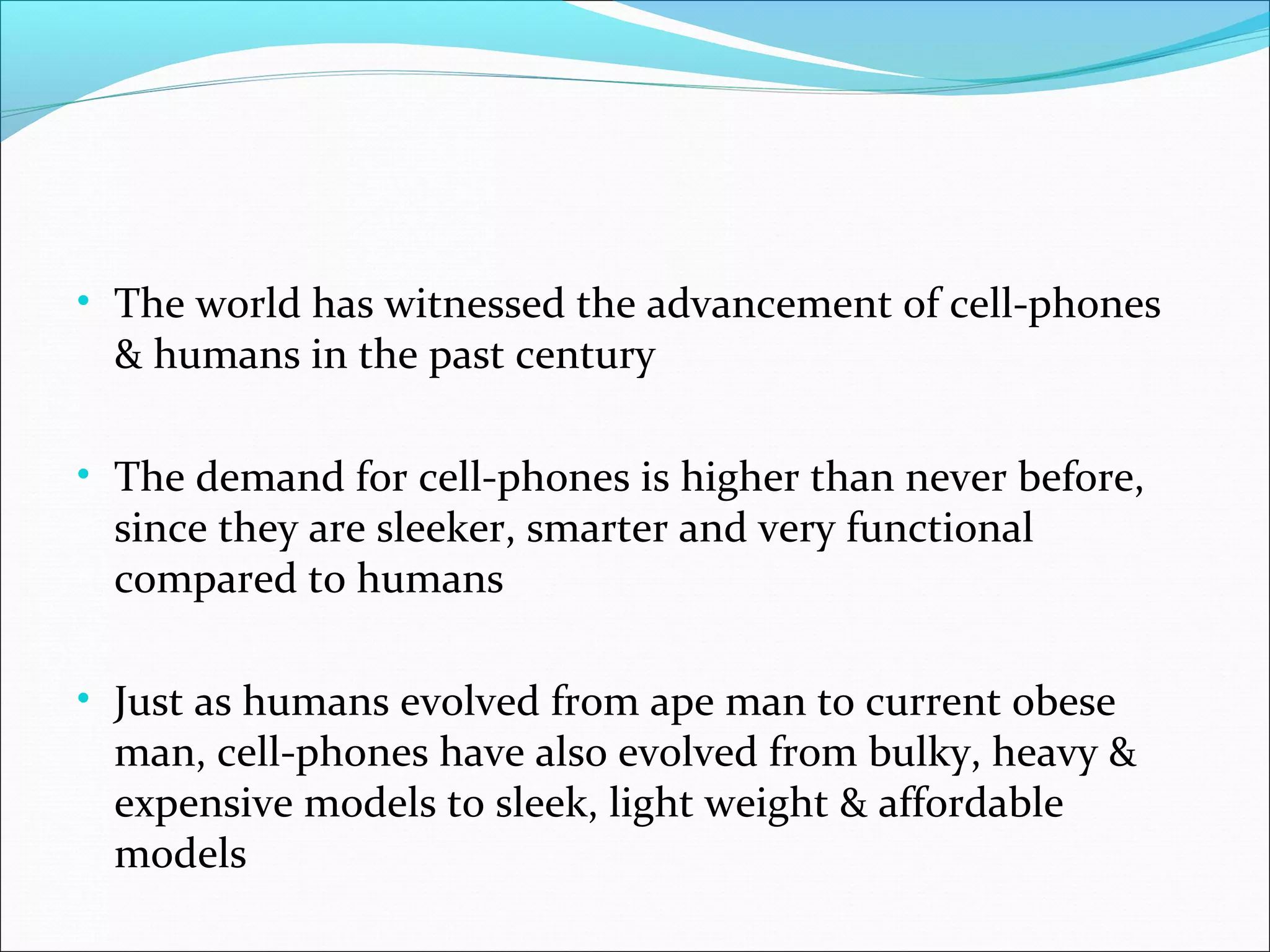 Evolution of Cell Phones | PPT