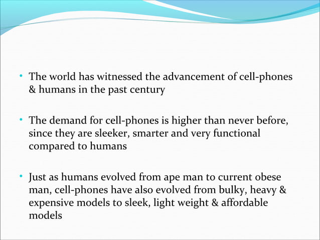 Evolution of Cell Phones | PPT