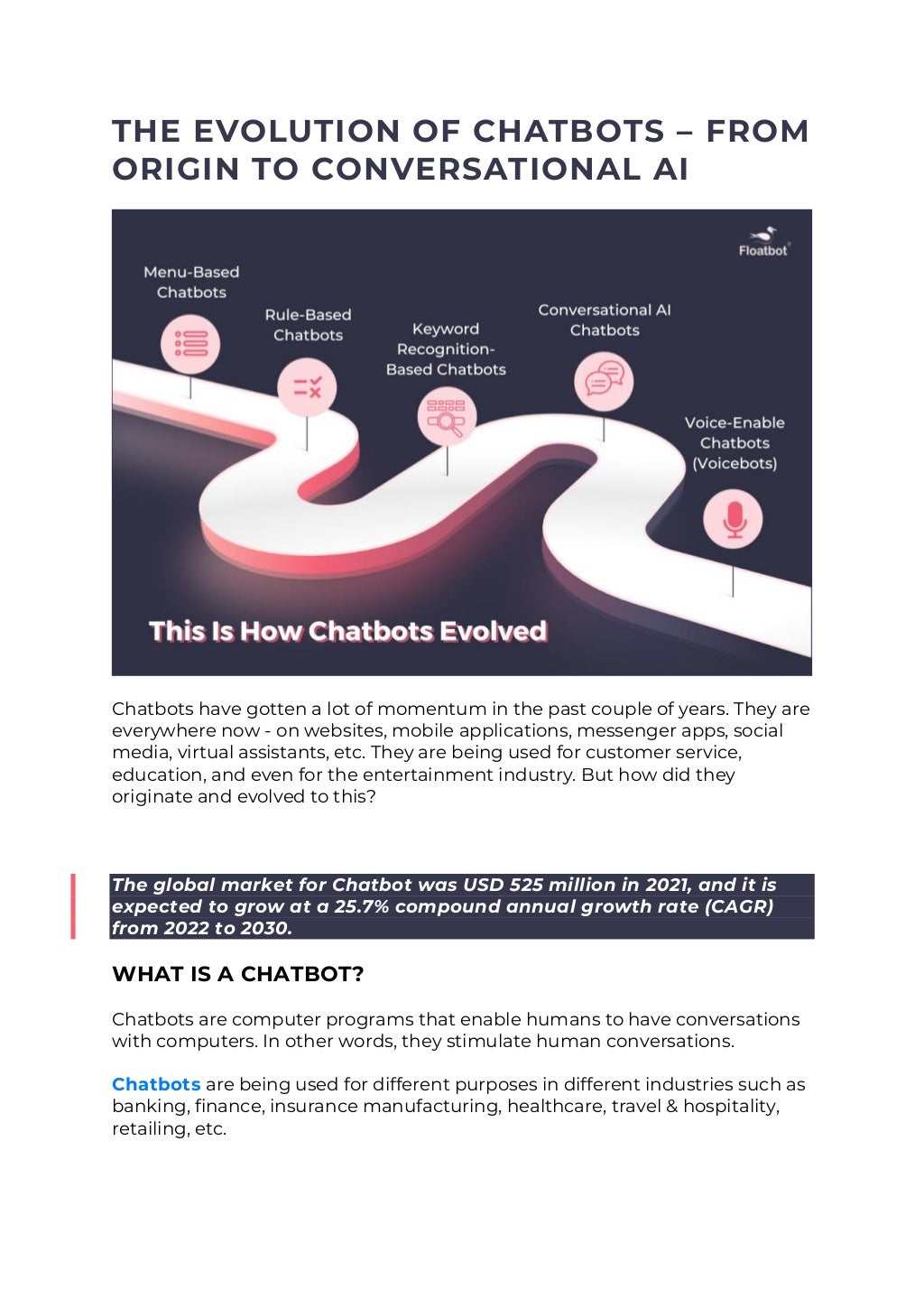 The Evolution of Chatbot | PDF