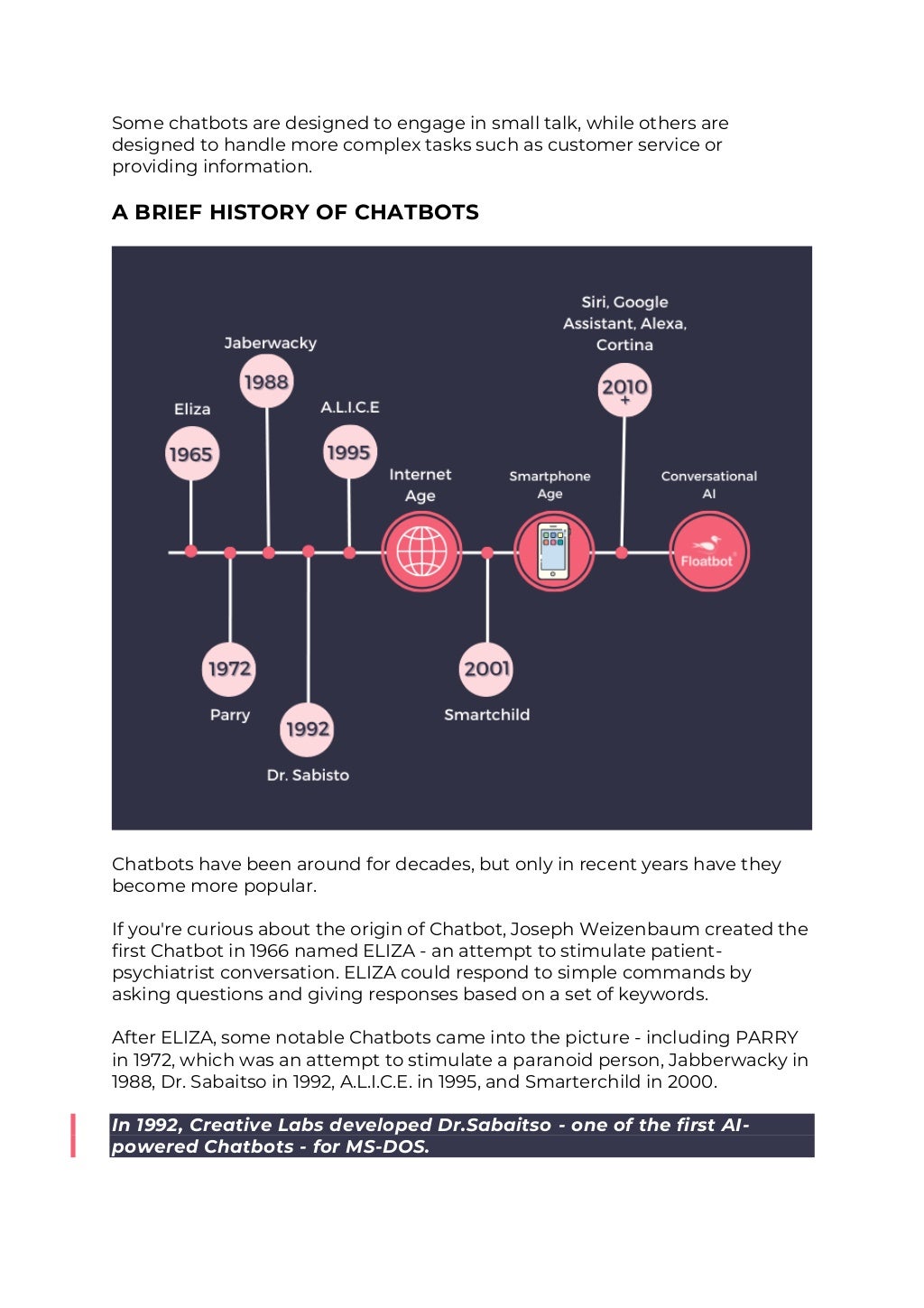 The Evolution of Chatbot | PDF