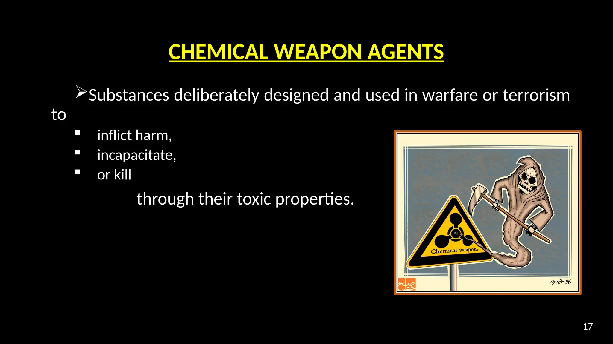 EVOLUTION OF CHEMICAL WARFARE AND TYPES OF CHEMICAL.pptx
