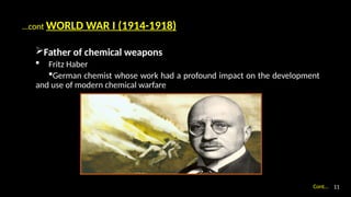 EVOLUTION OF CHEMICAL WARFARE AND TYPES OF CHEMICAL.pptx