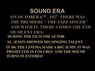 Evolution of cinema | PPTX