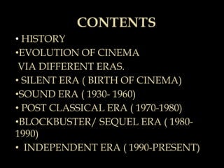 Evolution of cinema | PPTX