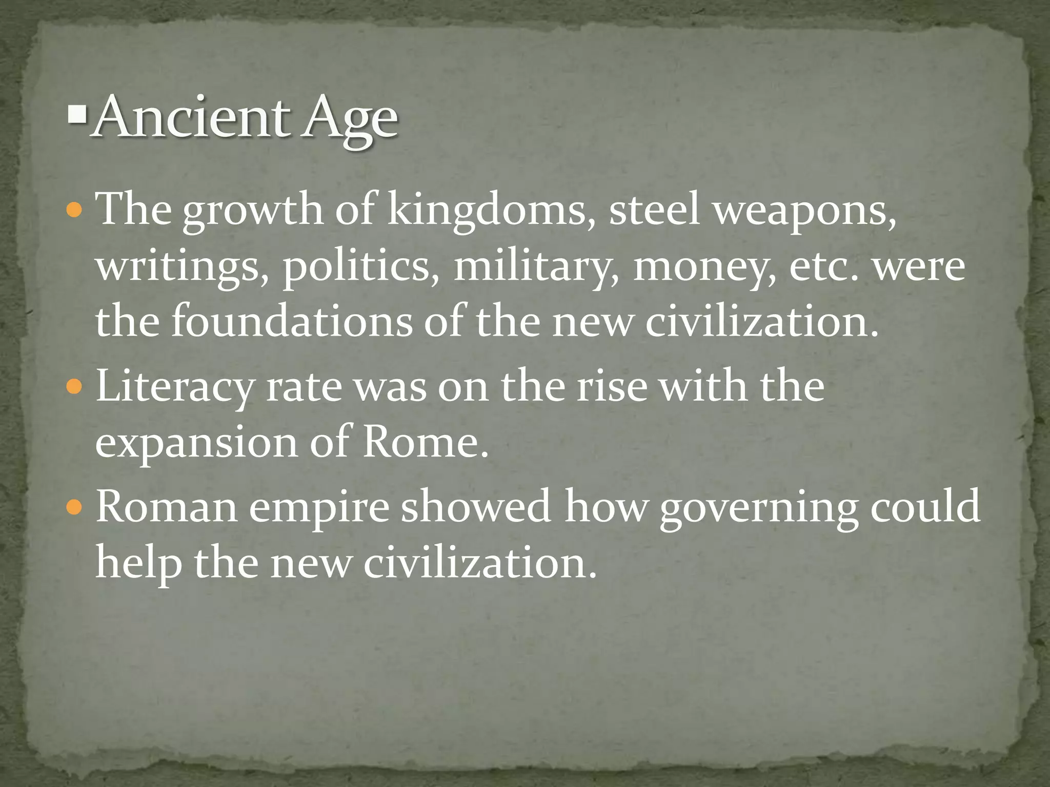 Evolution of civilization | PPTX