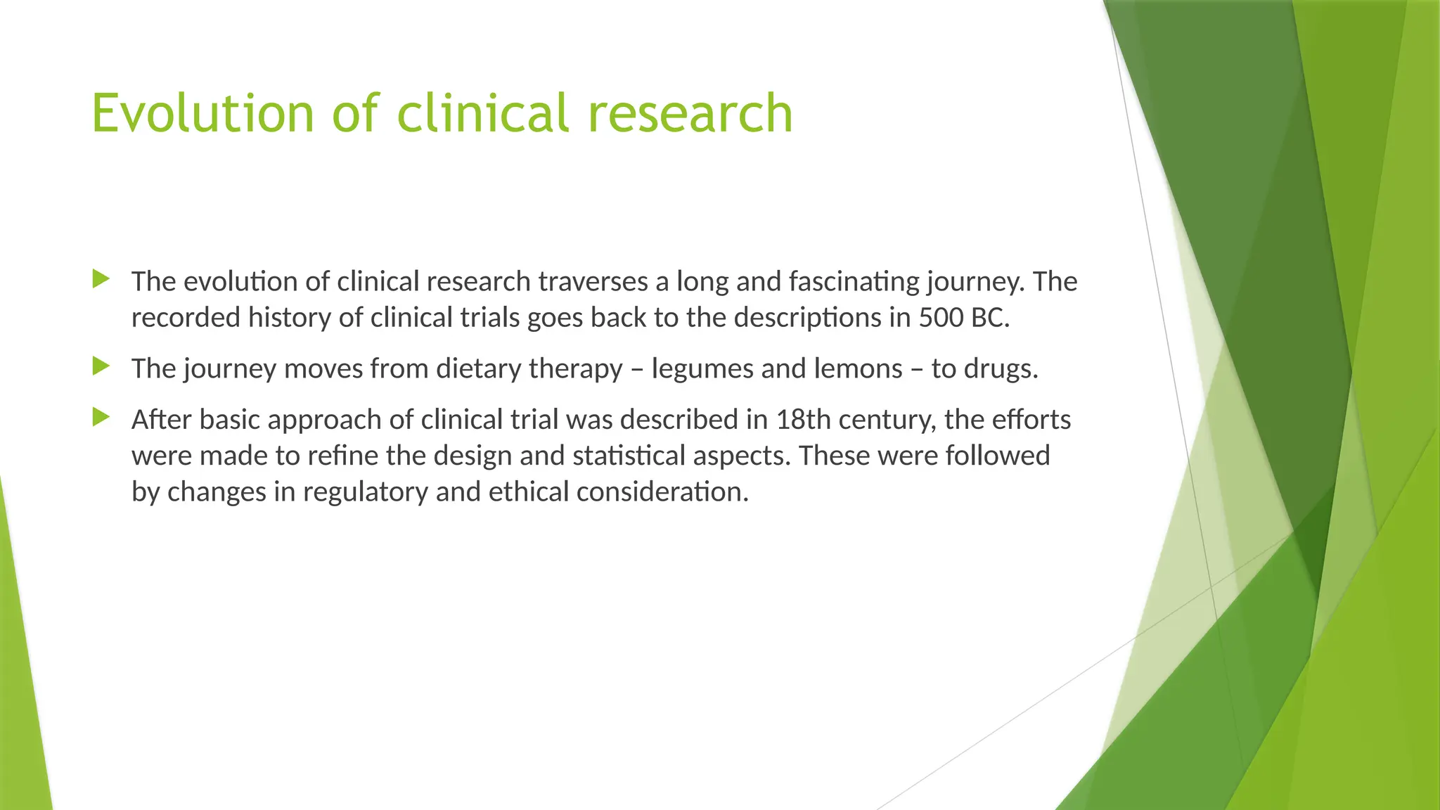 Evolution and History of Clinical Research | PPTX