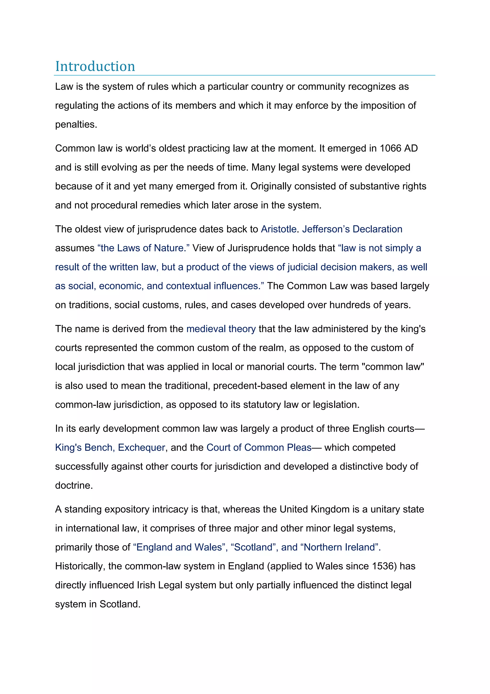 Evolution of common law | PDF