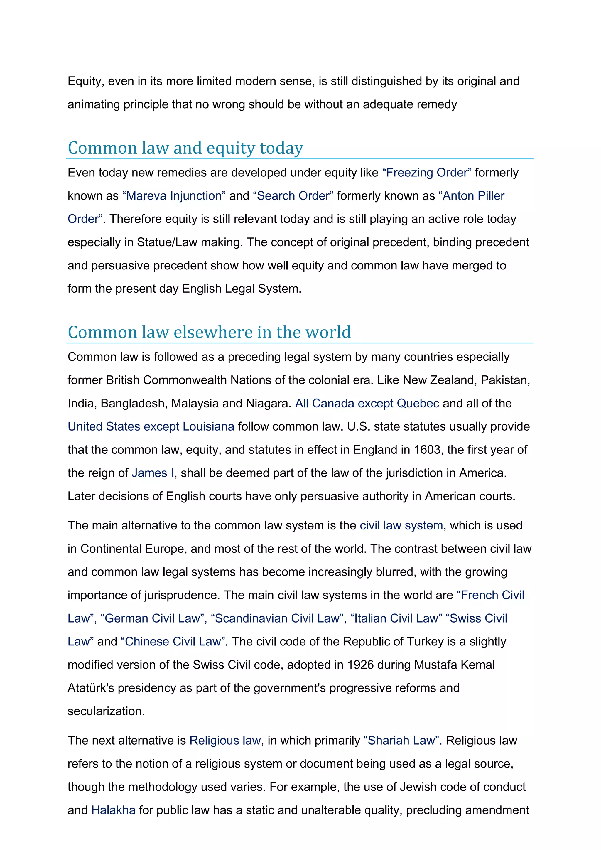 Evolution of common law | PDF