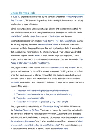 Evolution of common law | PDF