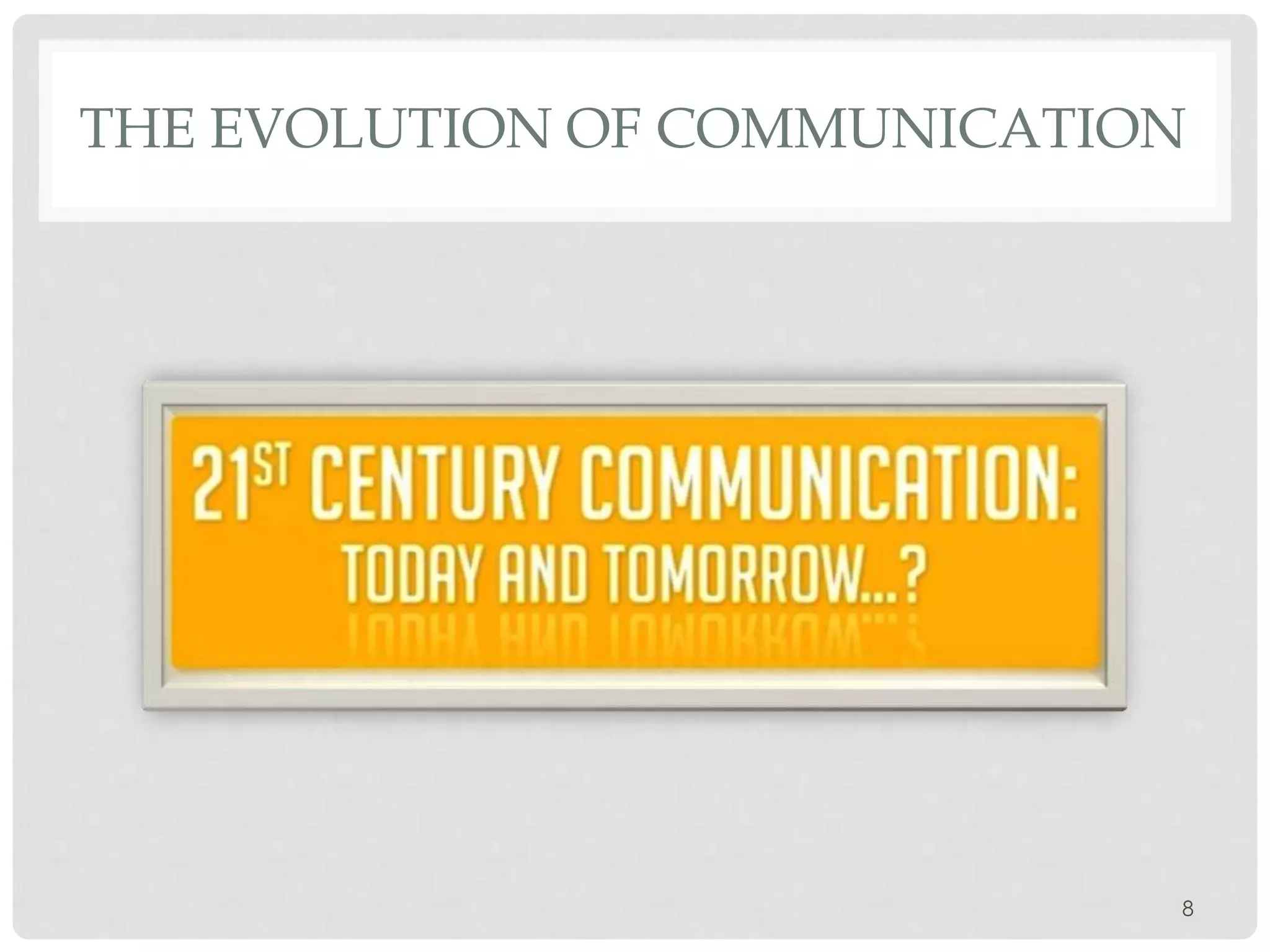 The evolution of communication | PPT