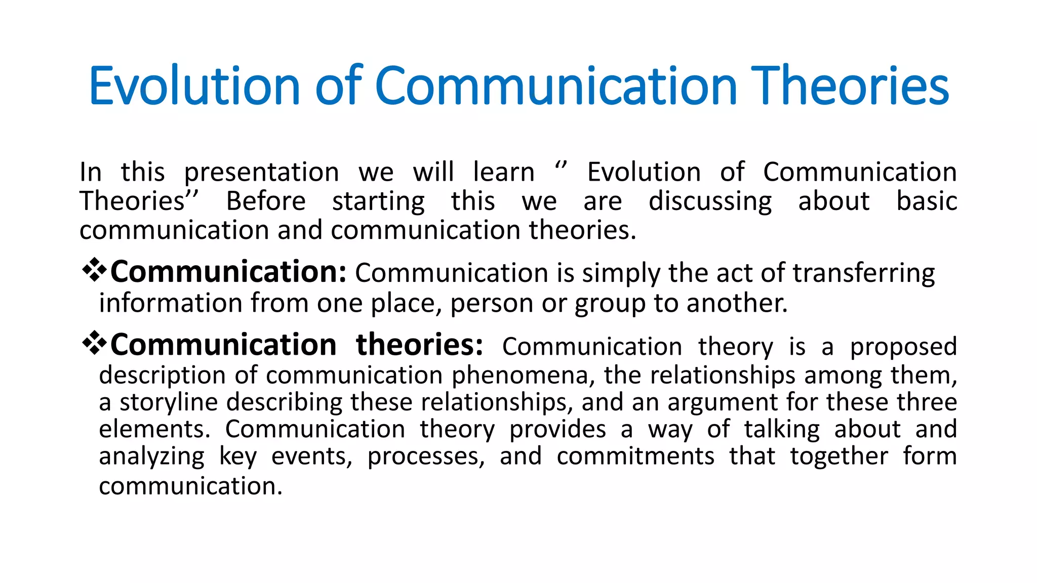 Evolution of Communication Theories.pptx