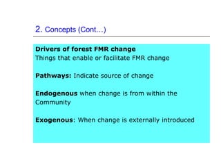 Evolution of community forestry regimes and decentralization of forest ...