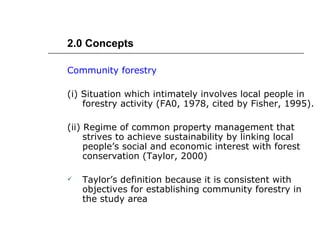 Evolution of community forestry regimes and decentralization of forest ...