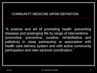 Evolution of community medicine | PPT