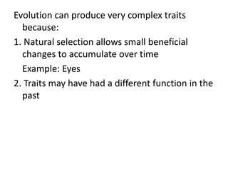 Evolution of complex traits | PPTX