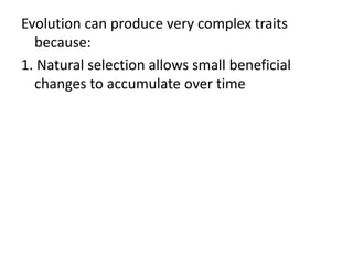 Evolution of complex traits | PPTX