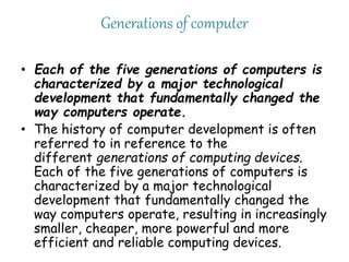 Evolution of computer | PPT