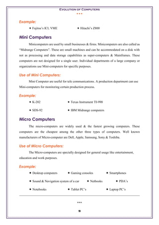 Evolution of computer | PDF