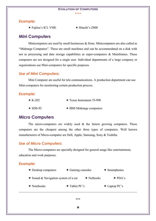 Evolution of computer | PDF | Desktops | Computing
