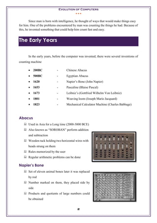 Evolution of computer | PDF