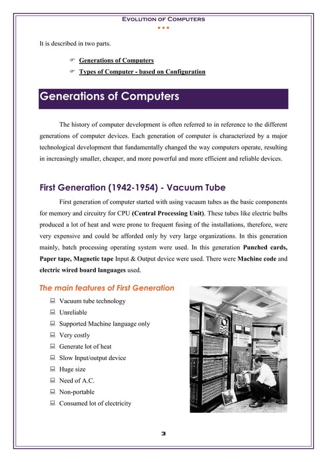 Evolution of computer | PDF | Desktops | Computing