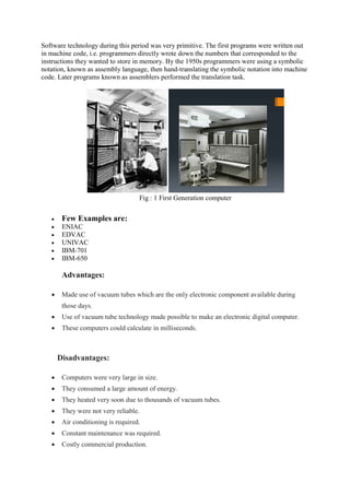 Evolution of computer generation. | PDF