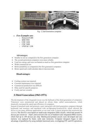 Evolution of computer generation. | PDF