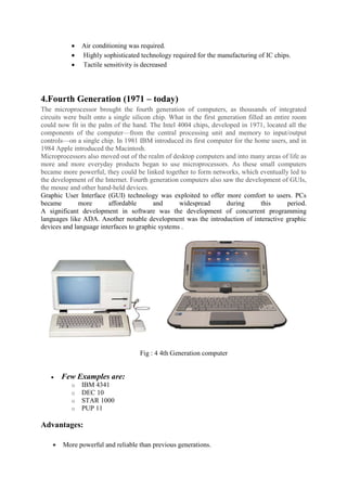 Evolution of computer generation. | PDF