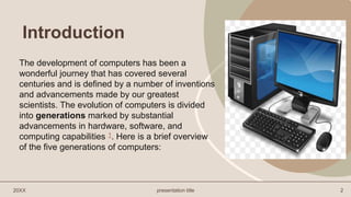 Evolution of Computer or HIstory of Computers.pptx