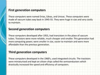 Evolution of computer | PPTX