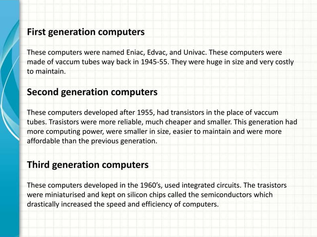 Evolution of computer | PPTX