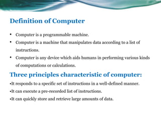 Evolution of computer | PPTX