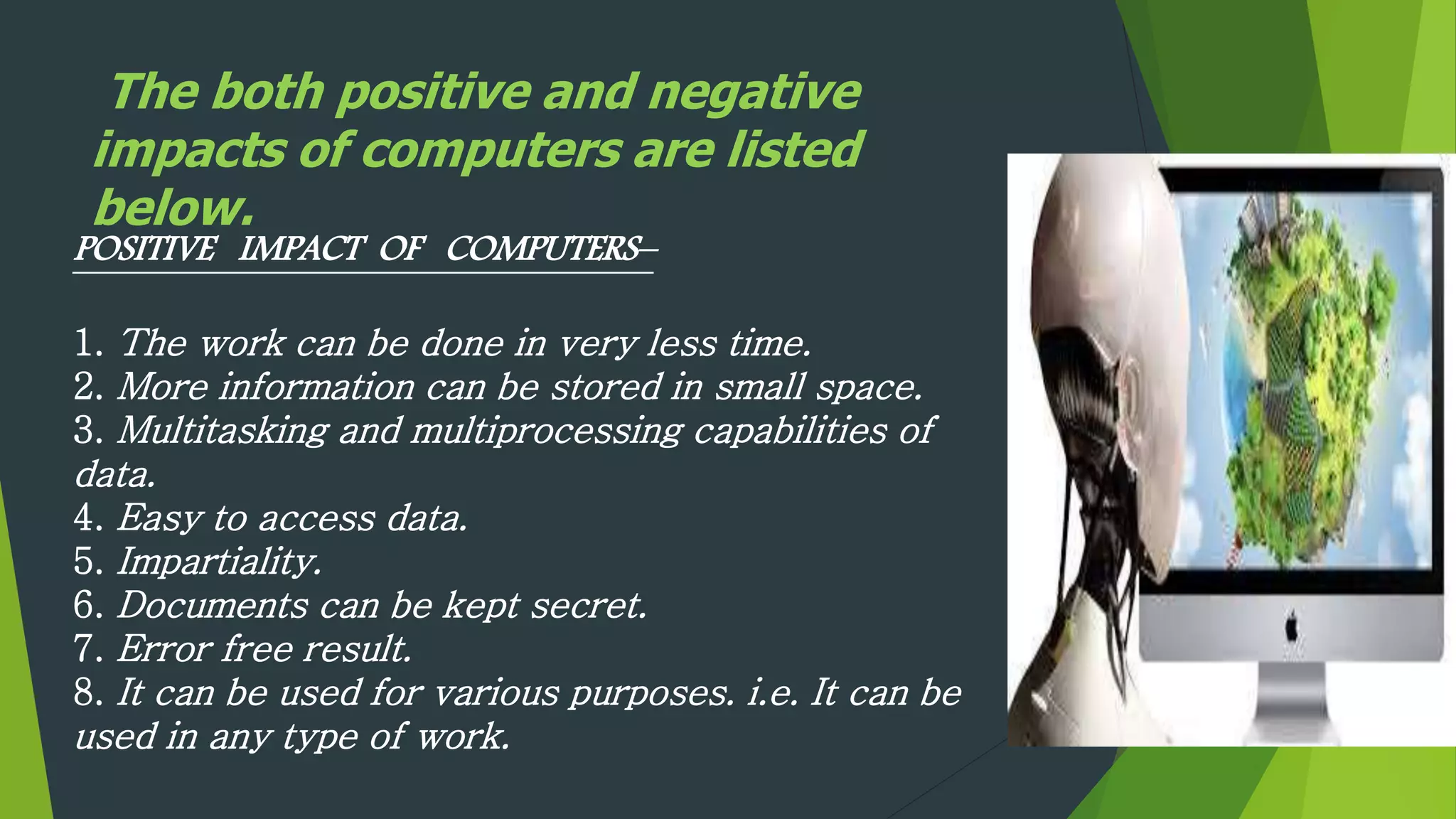 Evolution of computer and its impact on society | PPTX