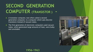 Evolution of computer and its impact on society | PPTX
