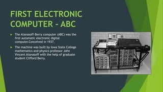 Evolution of computer and its impact on society | PPTX