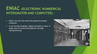 Evolution of computer and its impact on society | PPTX