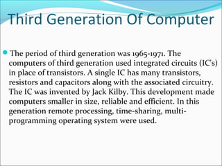 Evolution of computers | PPT