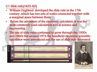 William Oughtred Computer