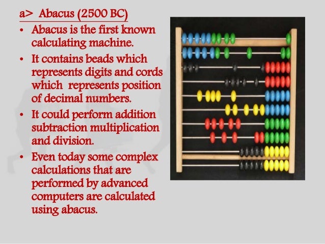 Evolution of computers